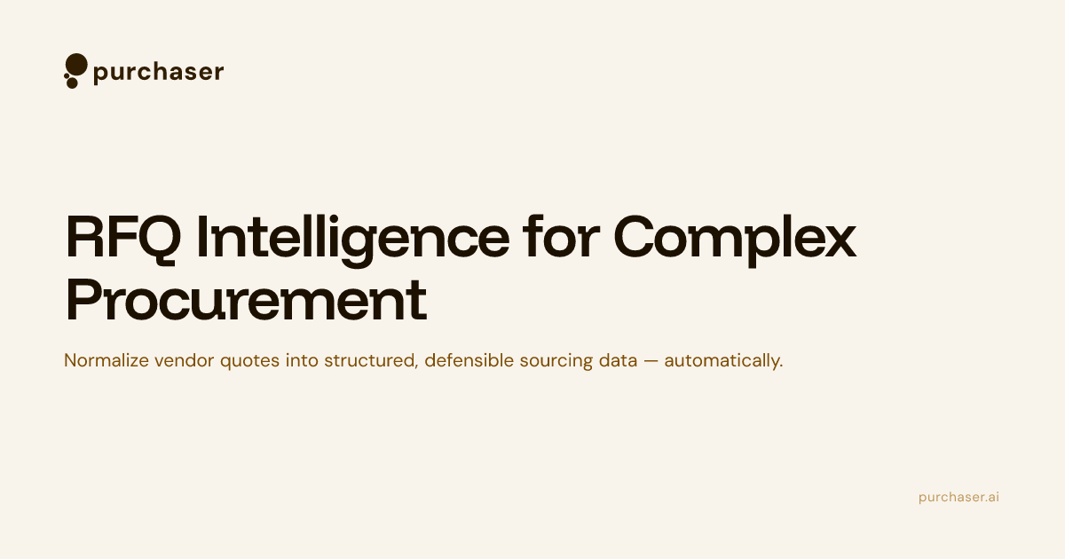 EPC Procurement Software - PurchaserAI